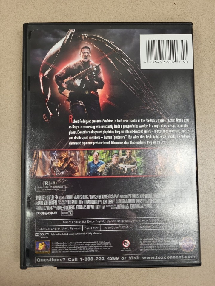 Predators (DVD, 2010, Rental Exclusive) | eBay
