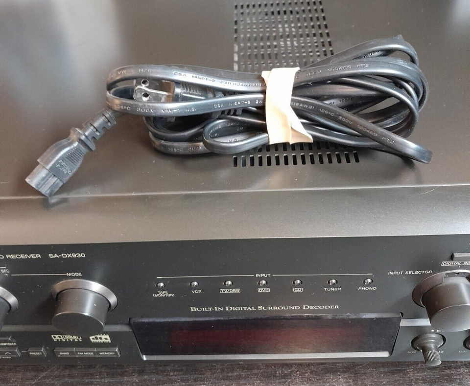 Technics Av Control Stereo Receiver SA-DX930 Built In Digital Surround ...