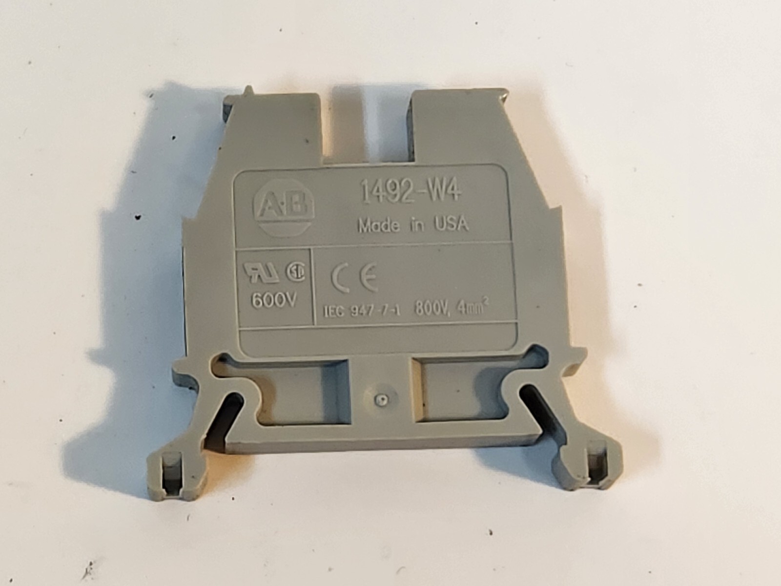 ALLEN BRADLEY 1492-W4 TERMINAL BLOCK SINGLE CIRCUIT DIN Rail Mount (Lot ...