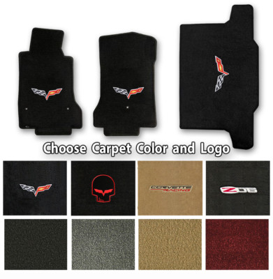 Corvette C6 Ultimat Carpet Floor Mats- Choice of Carpet Color & Logo | eBay