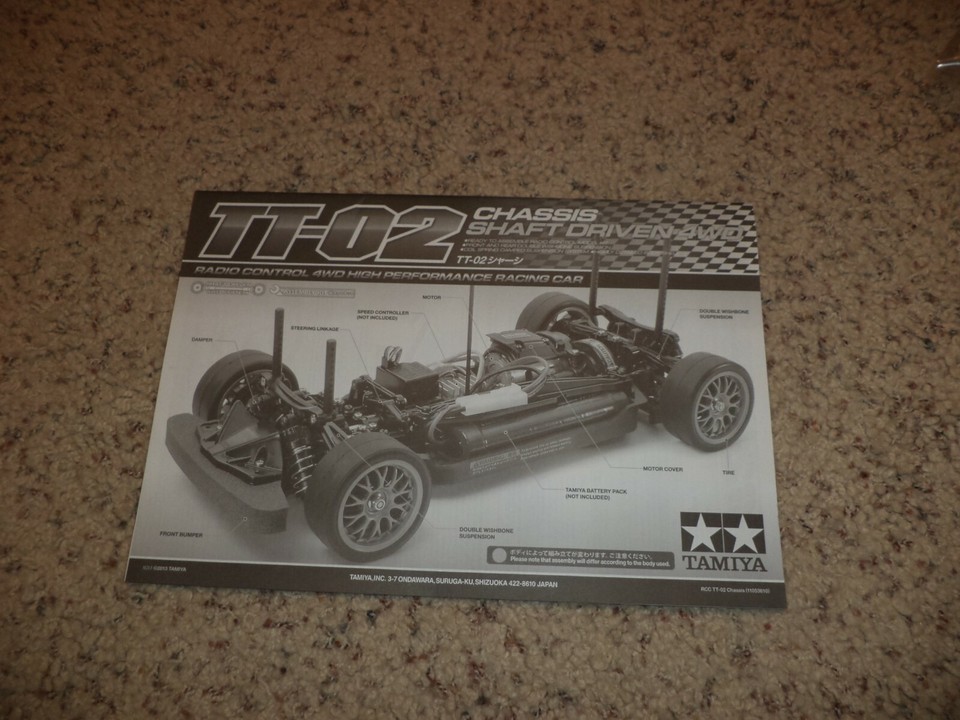Tamiya TT02 Chassis - New (58560/58566/58570) | eBay
