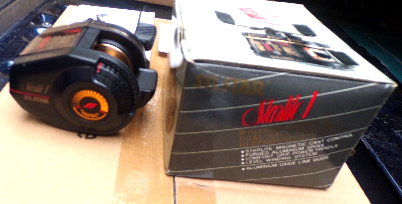 NOS - VINTAGE SILSTAR FISHING REEL W/ BOX - STARLITE 1 - SUPER CLEAN ...
