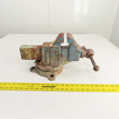 Reed Mfg. No. 204 Swivel Base Machinist Vise 4" Jaws Made in USA (Needs ...