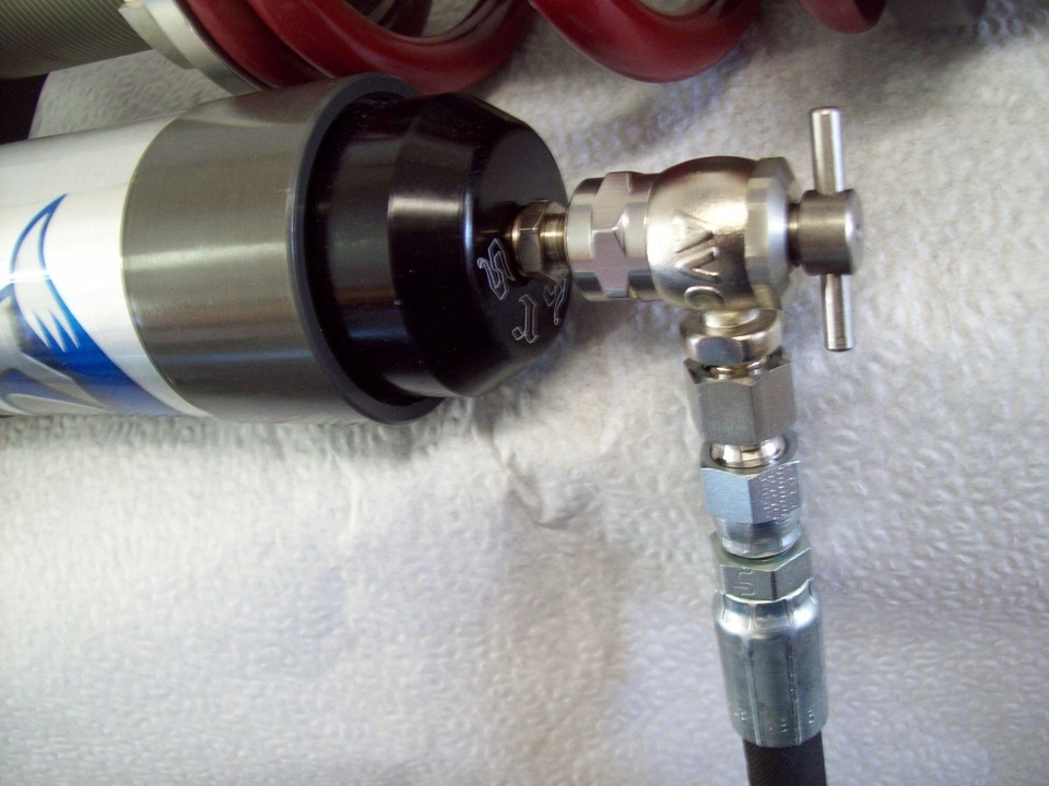 Dual 8' Hose Nitrogen Regulator Shock Fill Kit RHP400 TOOL STRUT FOX ...