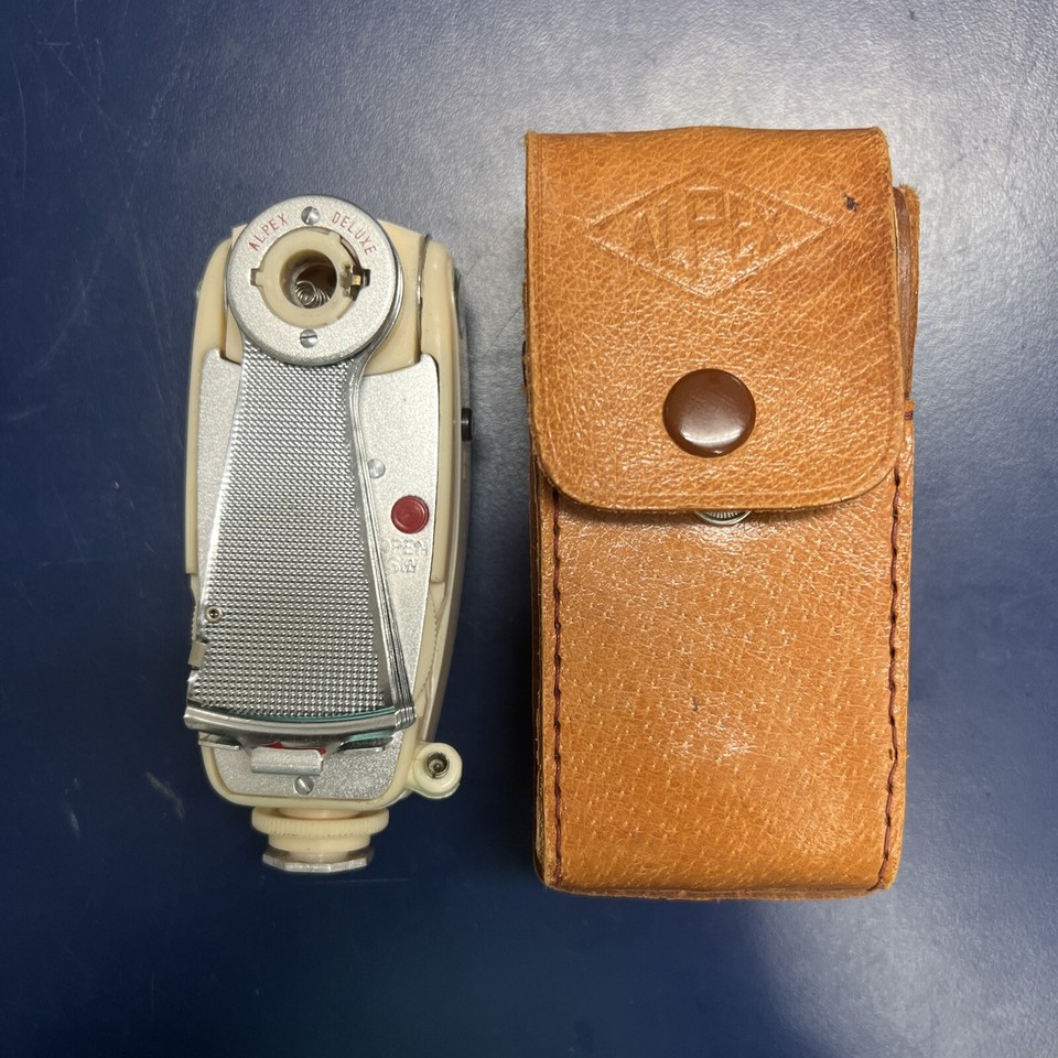 VINTAGE Alpex Deluxe Swivel Flash Gun BC Type - Flash Leather Case ...