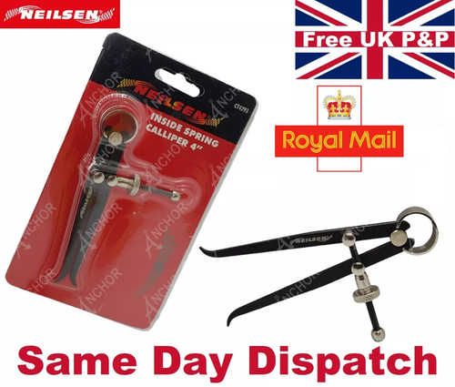 Inside Spring Caliper - 4 inch Measure up to 100mm Precision Ground Tips 4293 | eBay