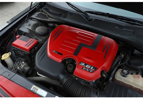 Red ABS Car Hood Engine Shroud Panel Cover for Dodge Challenger ...