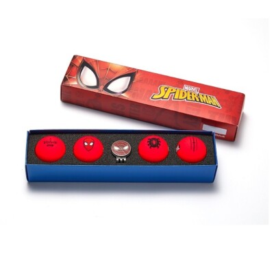 Volvik x Marvel Golf Balls with Hat Clip & Ball Marker Pack - SPIDERMAN ...