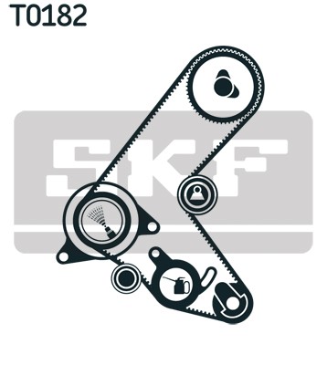 Timing Belt Kit fits OPEL COMBO 1.7D 2001 on Set SKF 1606388 1606389 ...