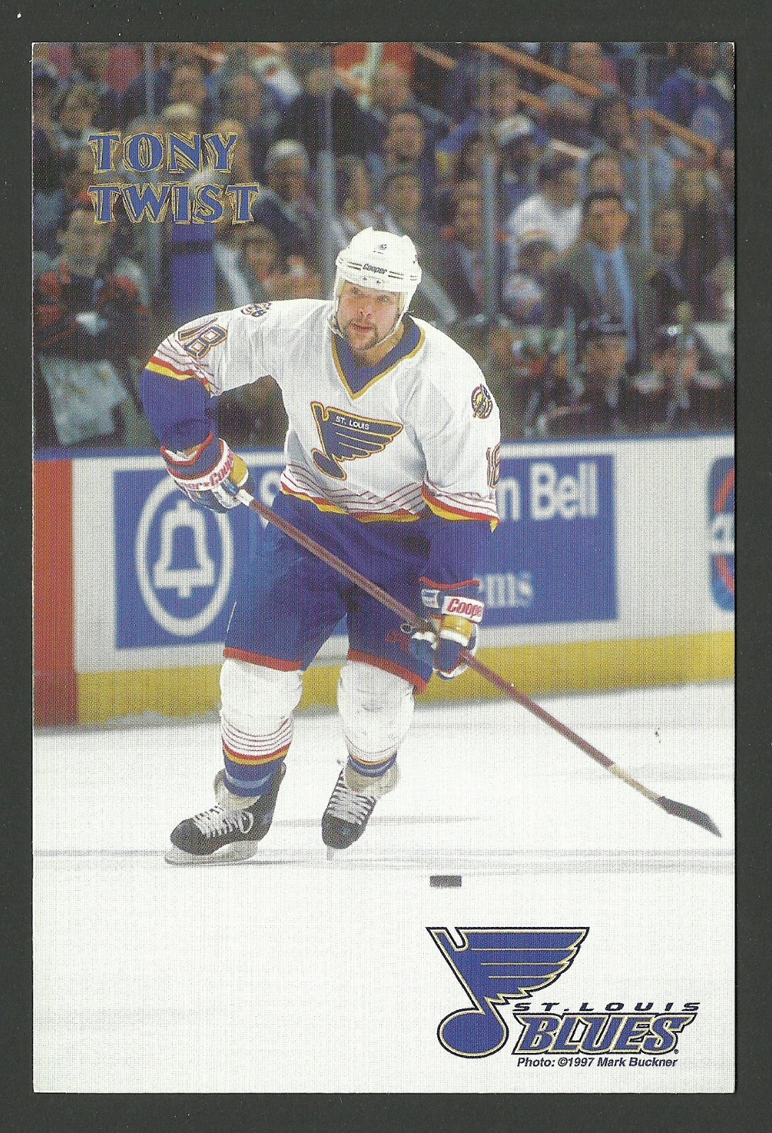 Tony Twist St. Louis Blues Team Issued Hockey Postcard | eBay