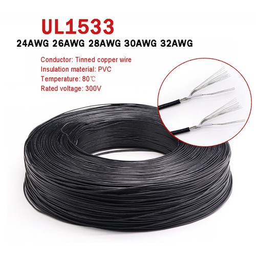 Single Core Screened Audio Connection Cable Shielded Wire 24 26 28 30 ...