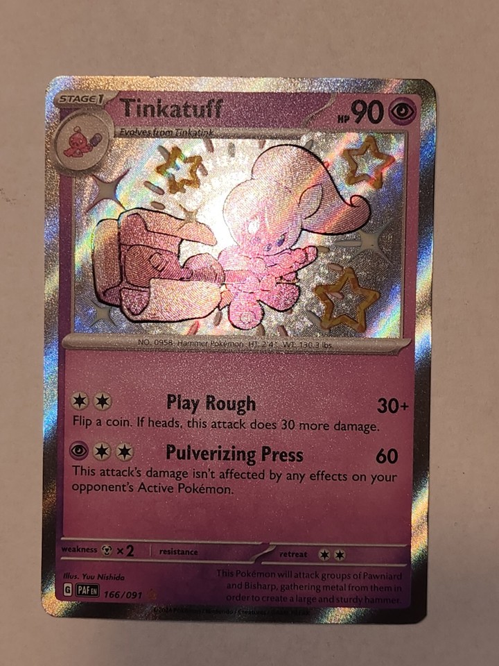 Tinkatuff 166/091 Sv: Paldean Fates Holo | eBay