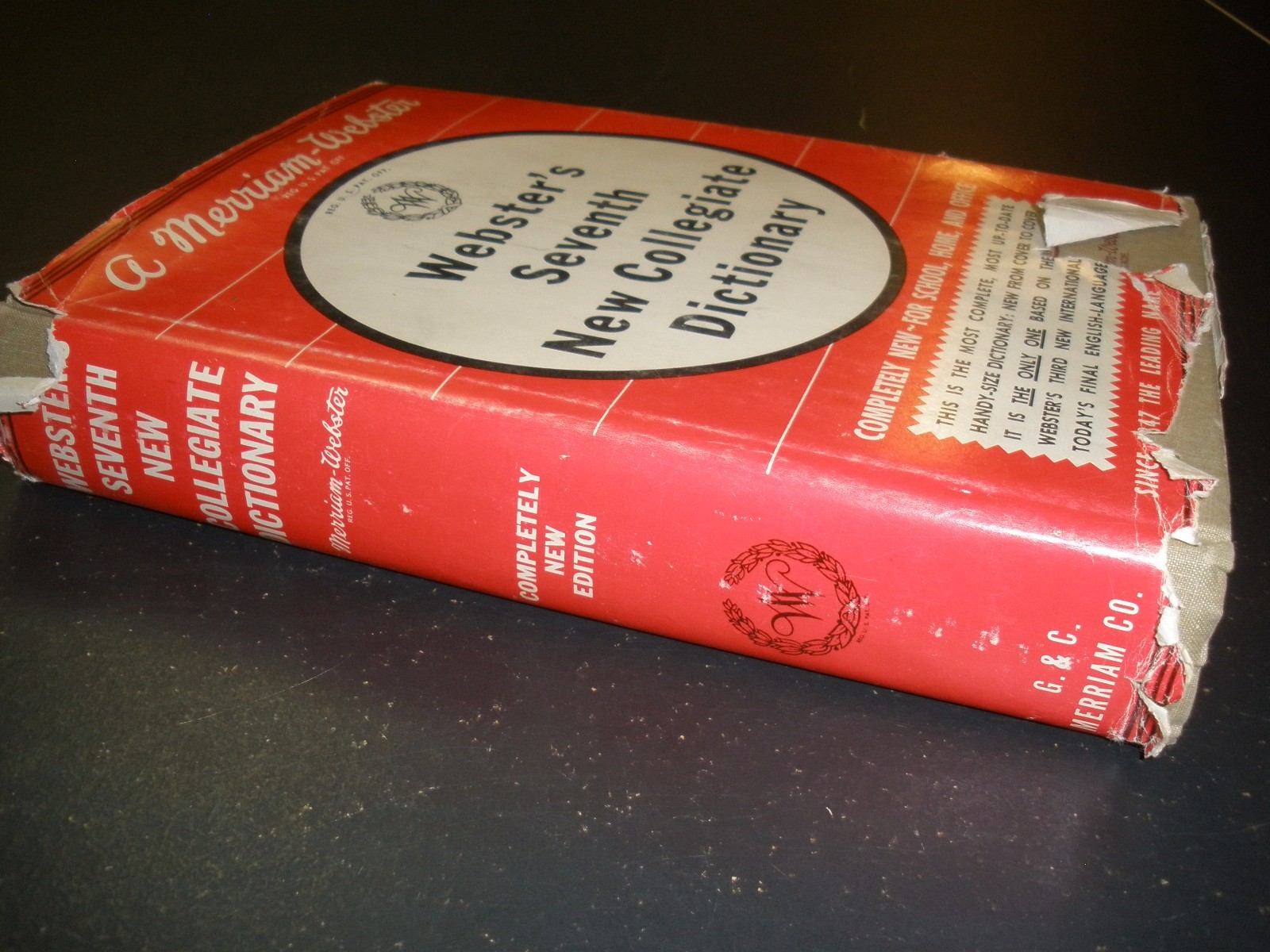 Webster's Seventh New Collegiate Dictionary 1965 hard cover | eBay