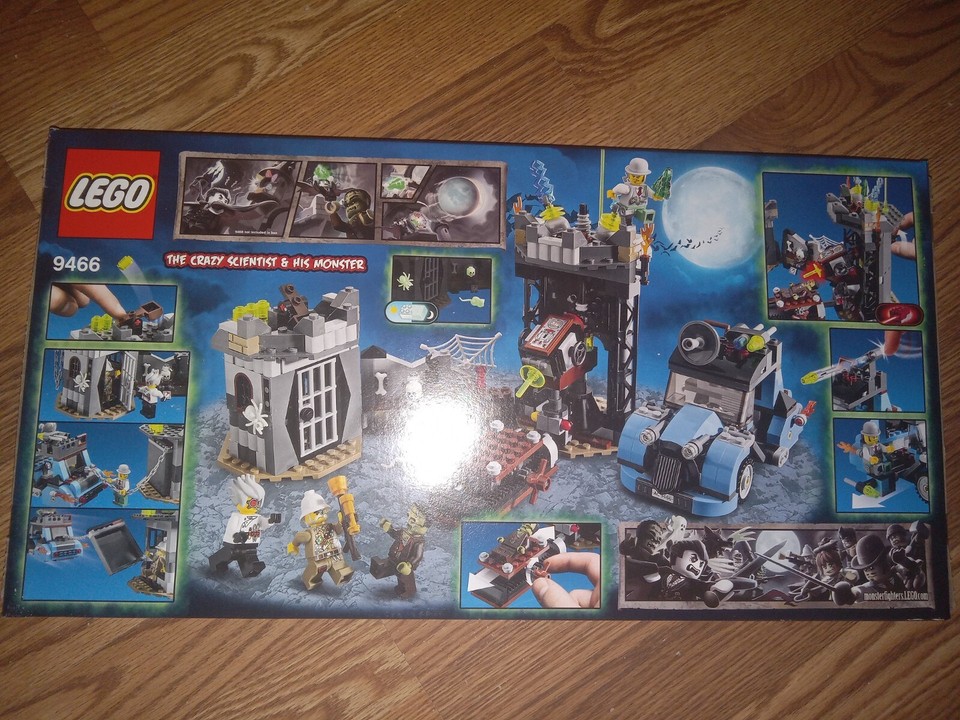 Lego Monster Fighters 9466 The Crazy Scientist and His Monster Retired ...