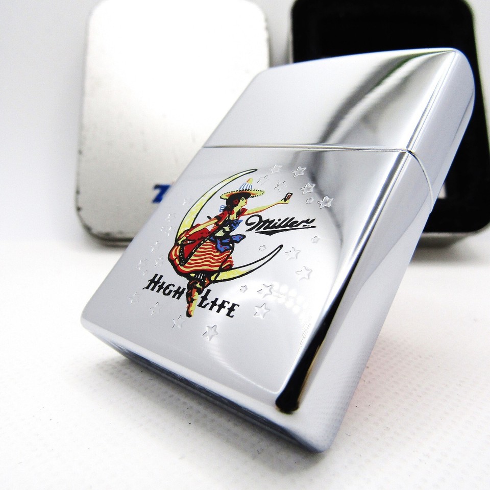 Miller Beer High Life Lady in Moon Zippo 1996 MIB Rare | eBay