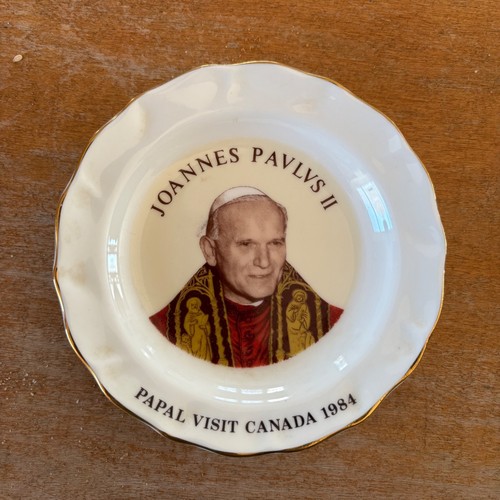 Pope John Paul II Papal Visit Canada 1984 Plate Duchess Bone China ...