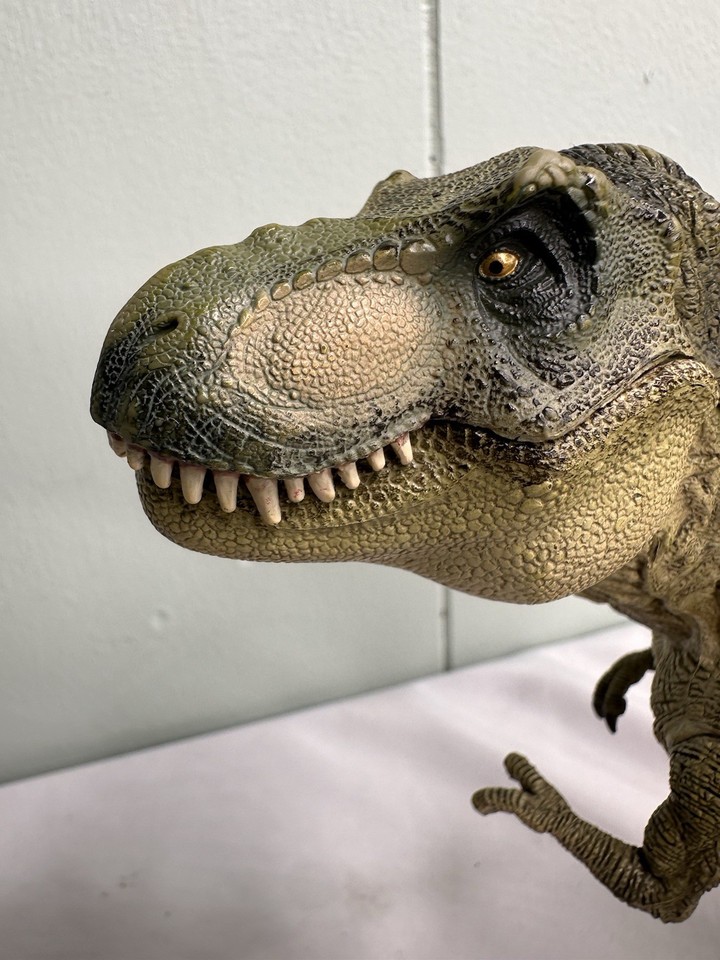 Vintage Papo Realistic Tyrannosaur Rex T-Rex Dinosaur Figure 7" Movable ...
