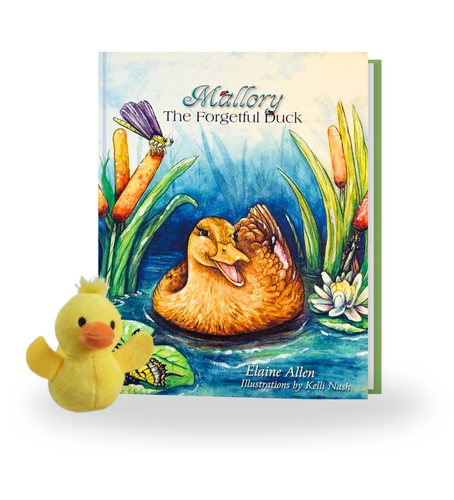 Mallory the Forgetful Duck by Elaine Allen, Hardcover w/ Plush Duck Toy ...