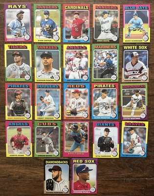 (22) 2024 Topps Heritage MINI Baseball Card LOT | eBay