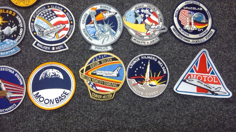 NASA ESA sew on space mission 21 patches CG L48 | eBay UK