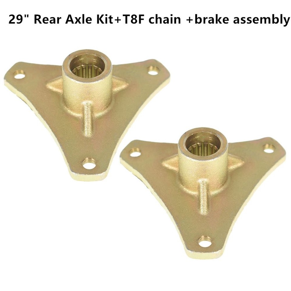 29" 32" 44" Go Kart Rear Live Axle Kit, Sprocket+Hub+Brake Assembly ...