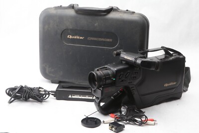 Vintage 1990 Quasar VM706 VHS Camcorder W/ Charger & Case UNTESTED Z | eBay