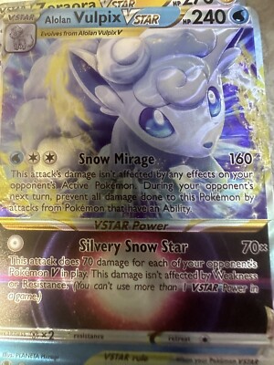 Vulpix VSTAR Shiny 🕺Fan Art🕺Holo Card Limited Edition New Back👀 | eBay