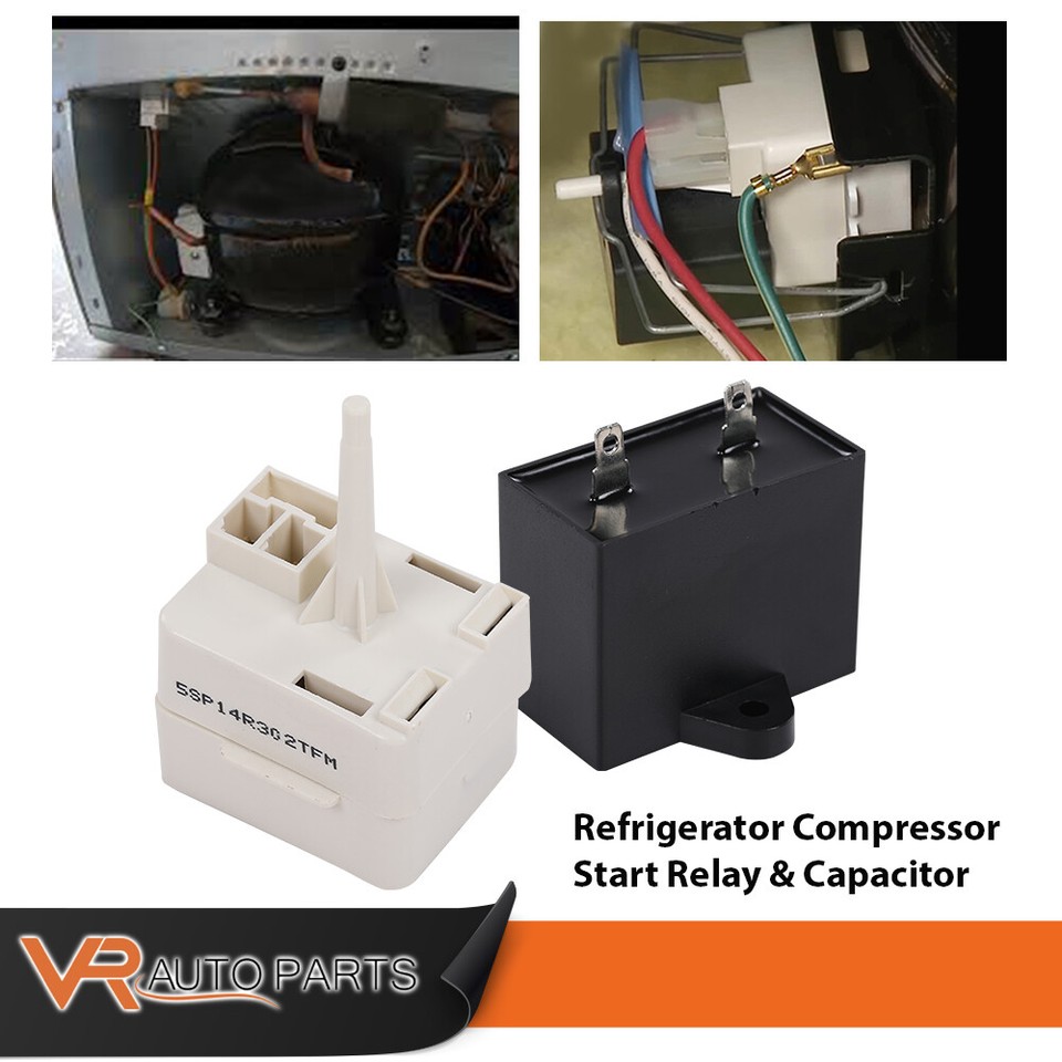 Refrigerator Compressor Start Relay & Capacitor For Kenmore Whirlpool ...
