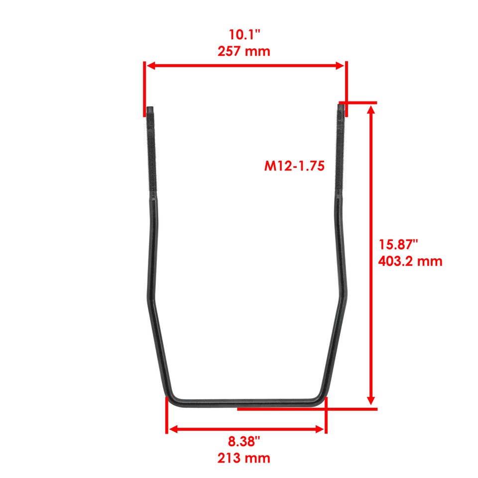 Front U Bolt Draft Rod For John Deere X384 X390 X394 X570 X580 X584 ...
