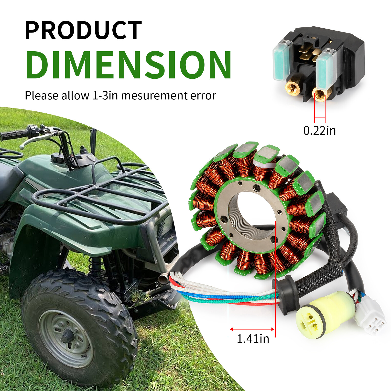 Stator & Relay Gasket for Yamaha Bear Tracker Bruin Big Bear 250 2001 ...