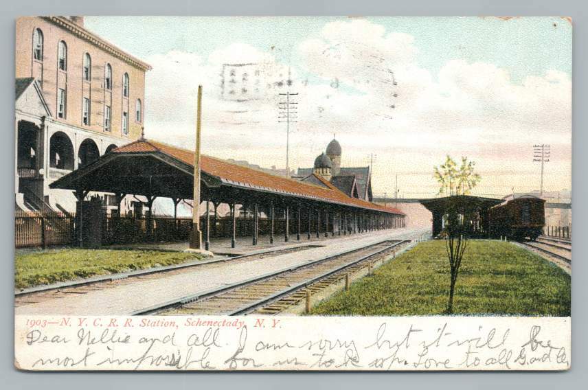 NYC Central Railroad Station SCHENECTADY NY Antique Train Depot ...