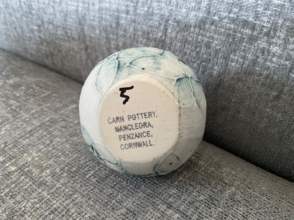 Small Round Bud Vase-Carn Pottery-4” | eBay