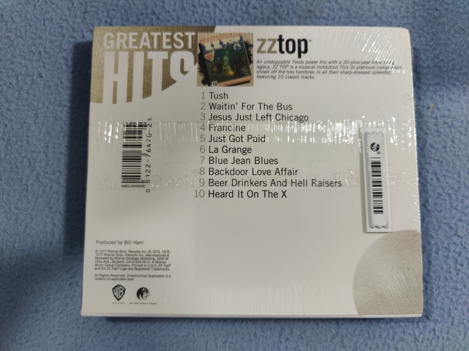 NEW SEALED ZZ TOP - THE BEST OF ZZ TOP GREATEST HITS CD WITH SLIP COVER ...