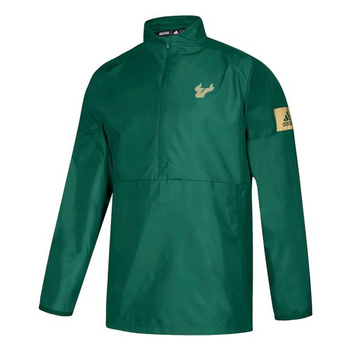 USF South Florida Bulls Game Mode Jacket M NWT Adidas Pullover Green | eBay