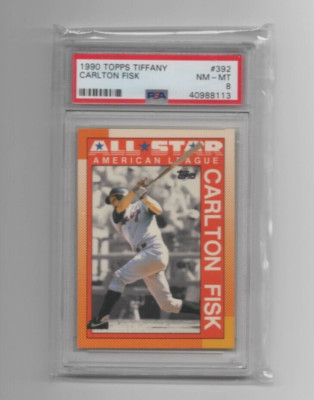1990 Topps Tiffany Carlton Fisk All Star #392 PSA8 low pop | eBay