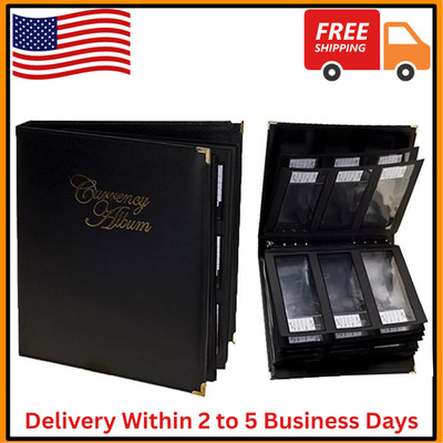 Whitman Premium Currency Album with Clear View Pages - Large Notes | eBay