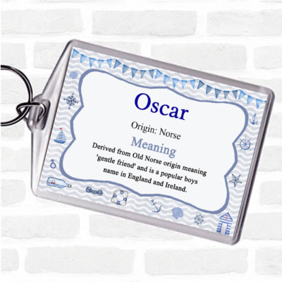 Oscar Name Meaning Bag Tag Keychain Keyring Nautical | eBay