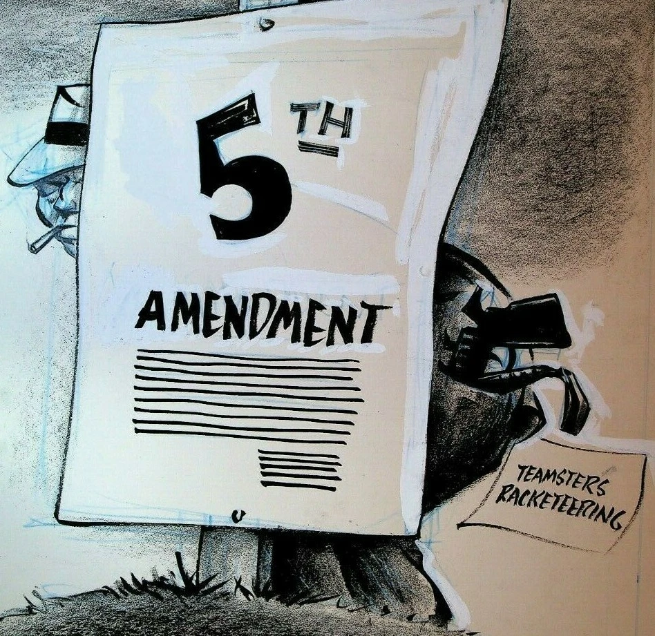 5th Amendment Political Cartoon