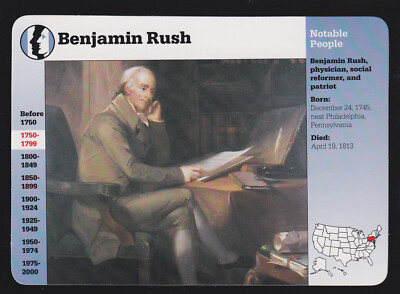 BENJAMIN RUSH Physician Founding Father 1996 GROLIER STORY OF AMERICA ...