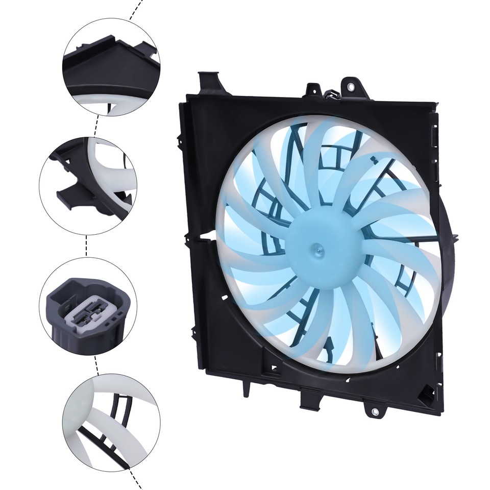 For 2013-2016 Cadillac ATS Radiator Cooling Fan Direct Installation ...