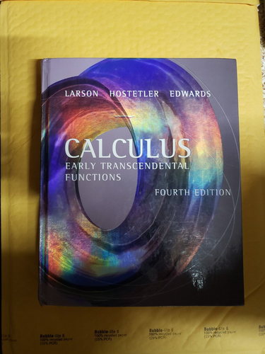Calculus: Early Transcendentals. 4th edition. Larson, Hostetler ...