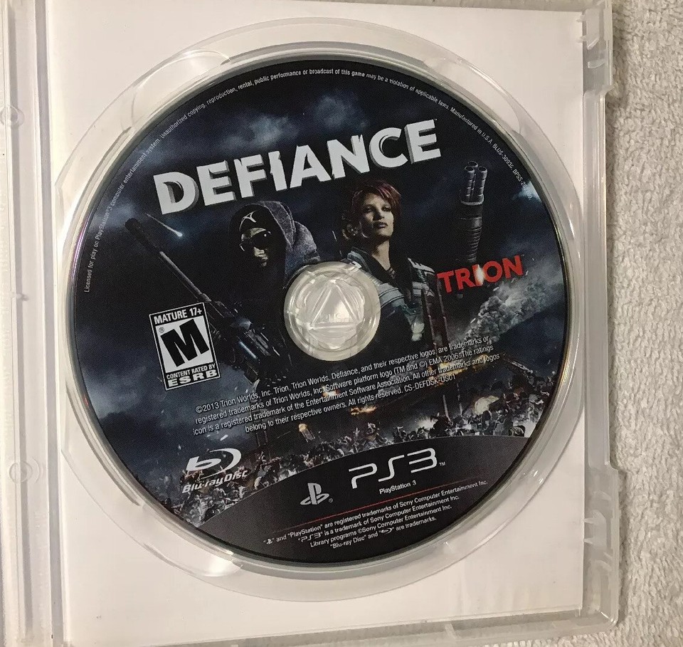 Defiance (Sony PlayStation 3, 2013) .. CLEAN TESTED WORKS 845841000341 ...