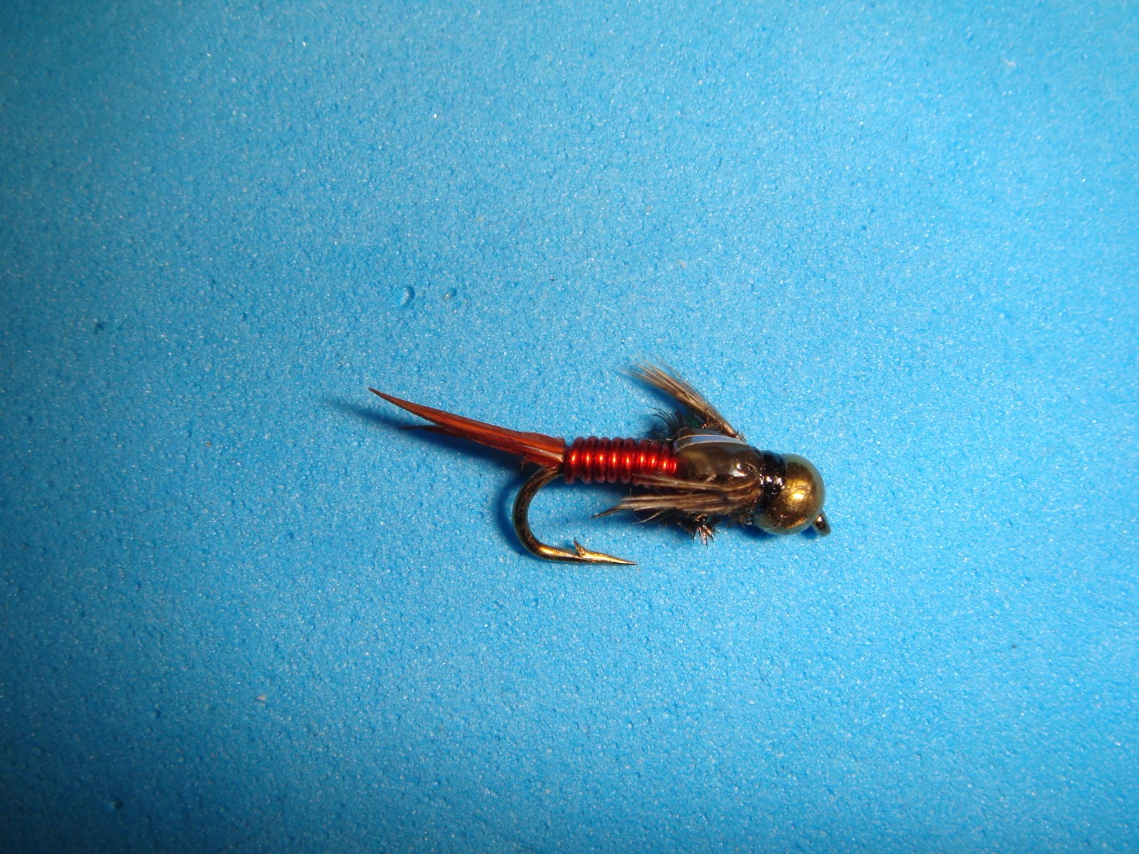 FLY FISHING FLIES - Red BH COPPER JOHN Mayfly Nymph size #16 (6 pcs ...