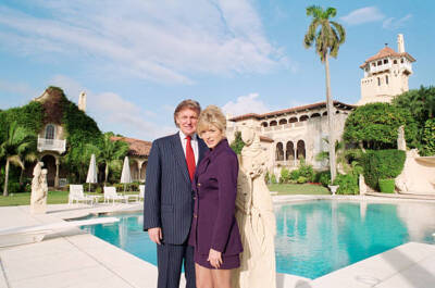 Donald Trump And Marla Maples In Mar-A-Lago Palm Beach 1993 Old Photo 3 ...
