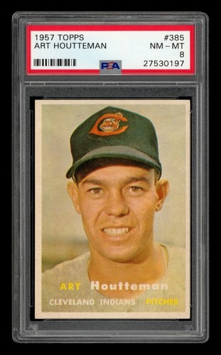 1957 Topps Set-Break #385 Art Houtteman PSA 8 NM-MT | eBay
