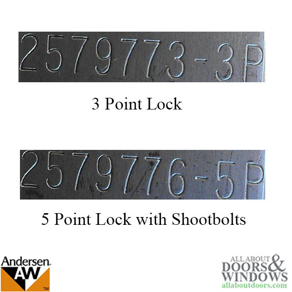 Andersen Active Multipoint Lock FWH80 Door Stainless Steel Multipoint ...
