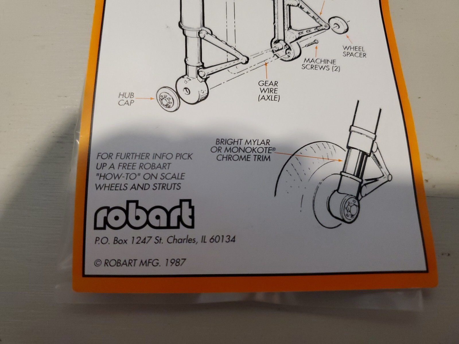 Robart Manufacturing 105 Sgsm2 Main Gear Small Straight Strut Covers ...