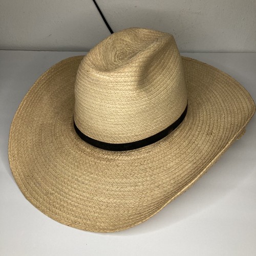 Vintage Sunbody Hats Straw Cowboy Hat Palm Leaves Guatemala | eBay