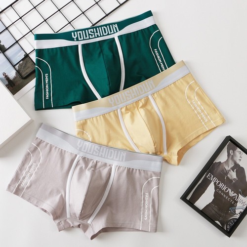 Men's Fashion Shorts Low Waist Boxer Briefs with Comfortable and ...