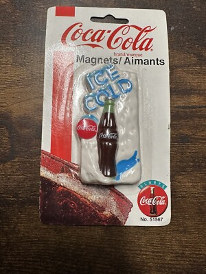 Vintage 1997 Coca-Cola ICE COLD Magnet NOS #51567 NEW Unopened Package ...